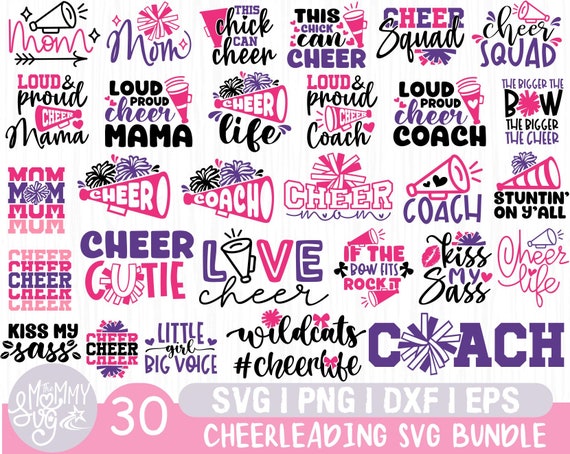 Cheerleading Svg Bundle Cheer Cheer Team Cheer Squad Cute | Etsy España