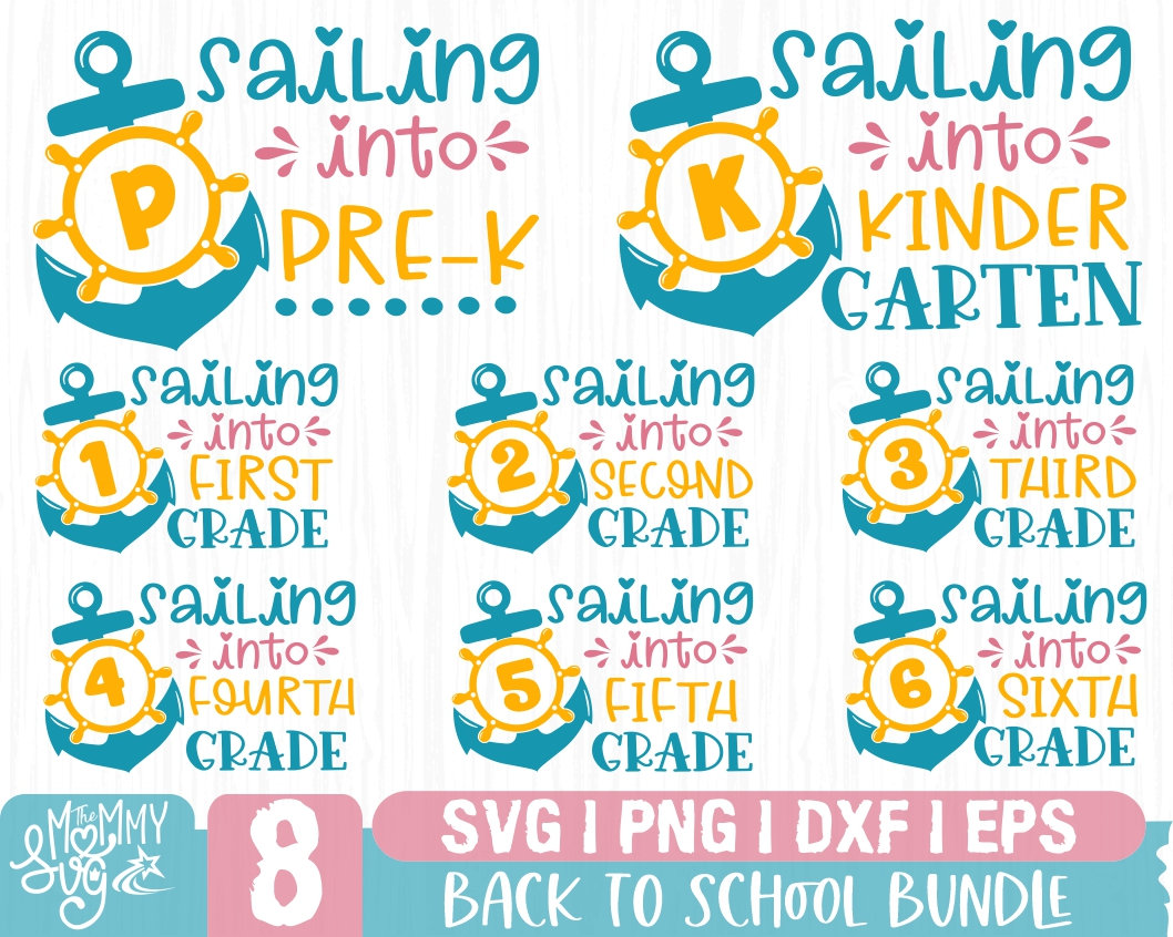 Sailing Into 1st Grade SVG School Svg School Svg Bundle - Etsy