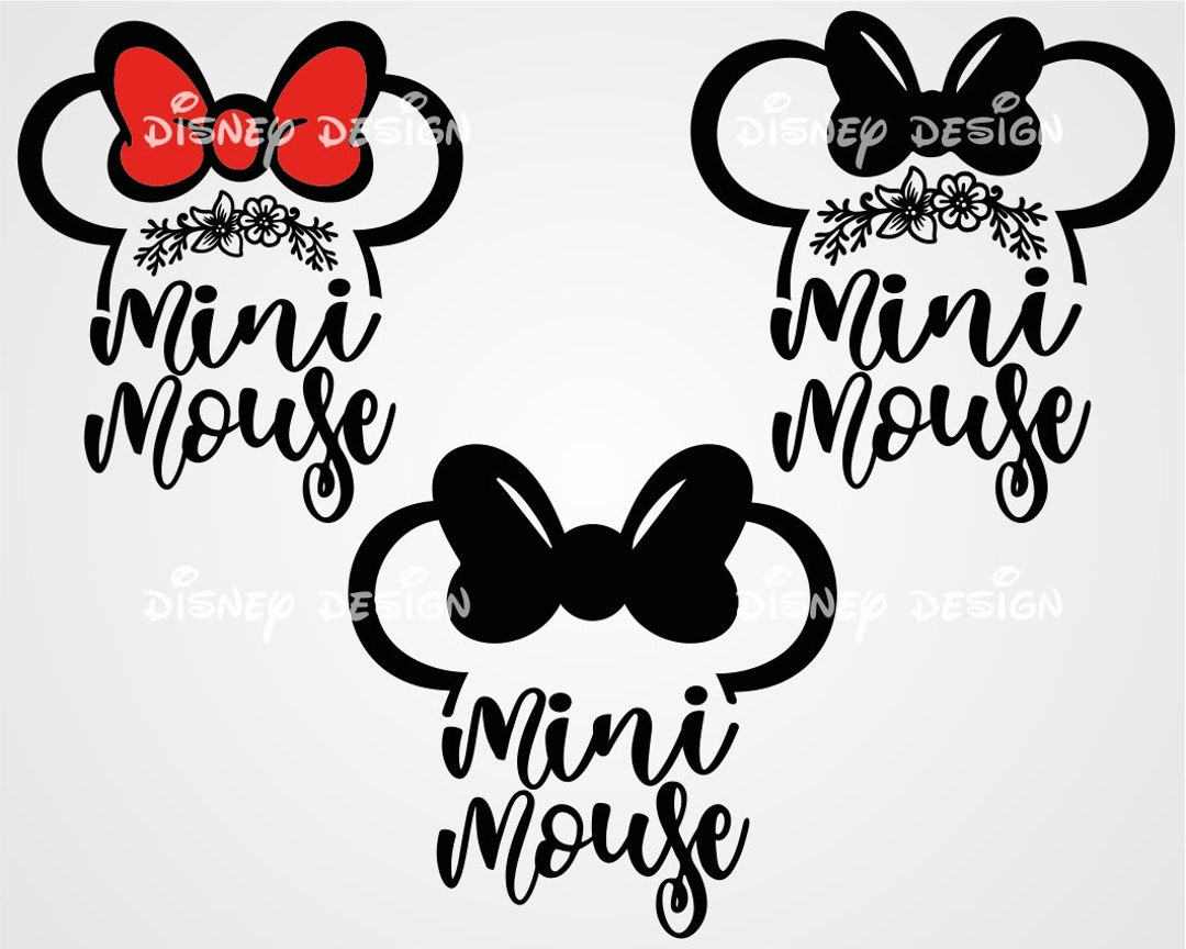 Mini Mouse Svg, Couple Mouse SVG Instant Download, Mama Mouse Head Svg ...
