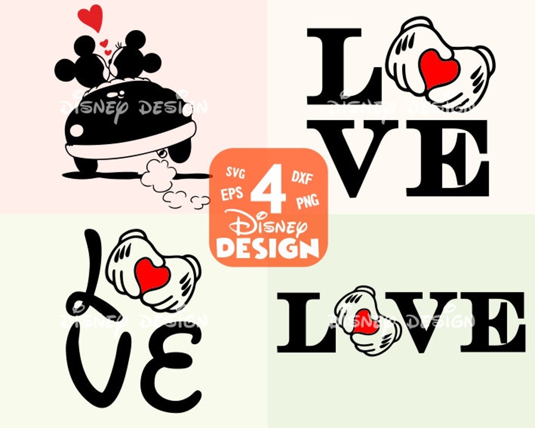 Love Svg Files/girls Shirt Design Valentine's Day Svg Files / Minnie ...