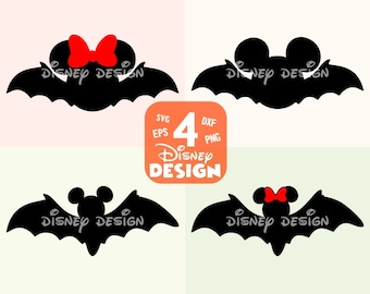 Mickey Mouse Bat Svg | Etsy