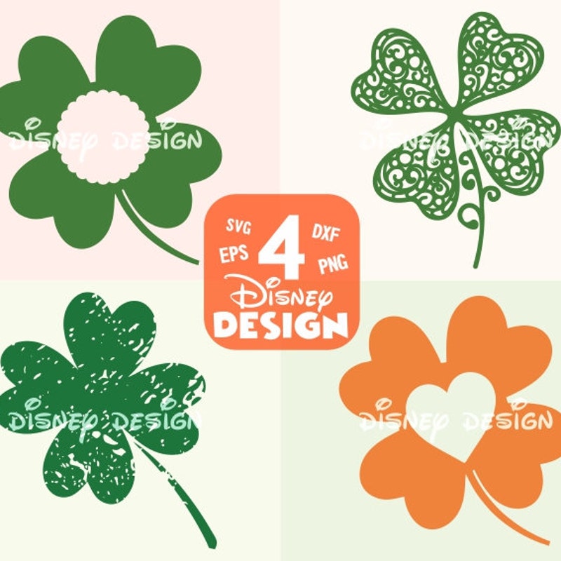 Four Leaf Clovers Svg - Etsy