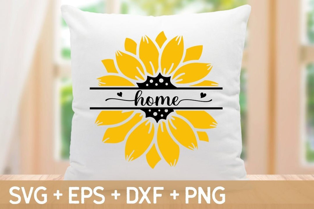 Sunflower Home SVG Cut File, Summer Fall Sunflower Svg, Farm Decoration ...