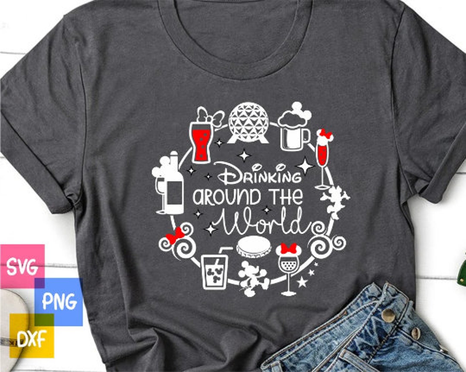Drinking Around the World, Epcot SVG, Vacation Svg,travel Svg, Wine Svg ...