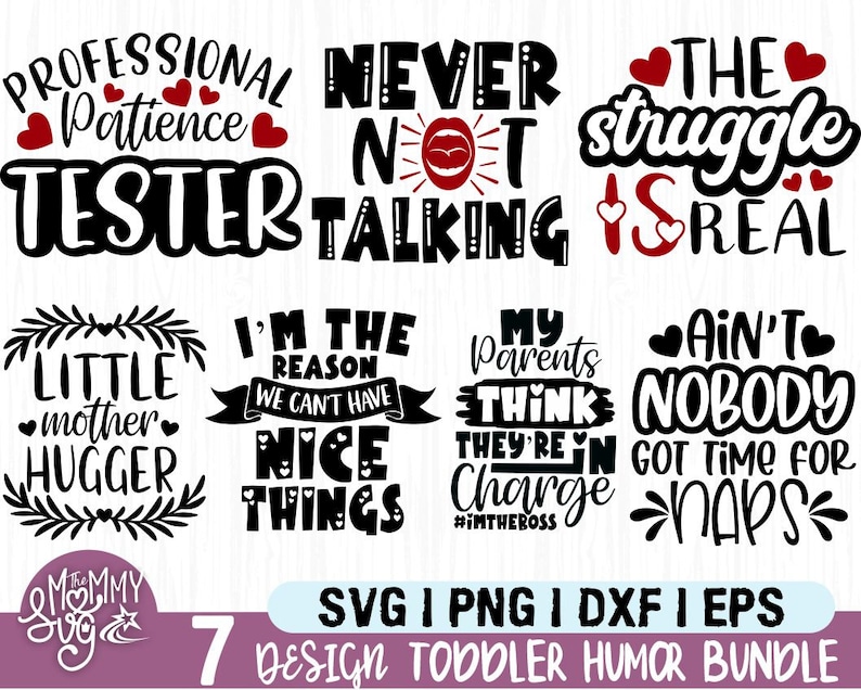 Toddler Humor SVG File Bundle, Kids Svg, Boy Svg, Saying & Quotes Svg ...
