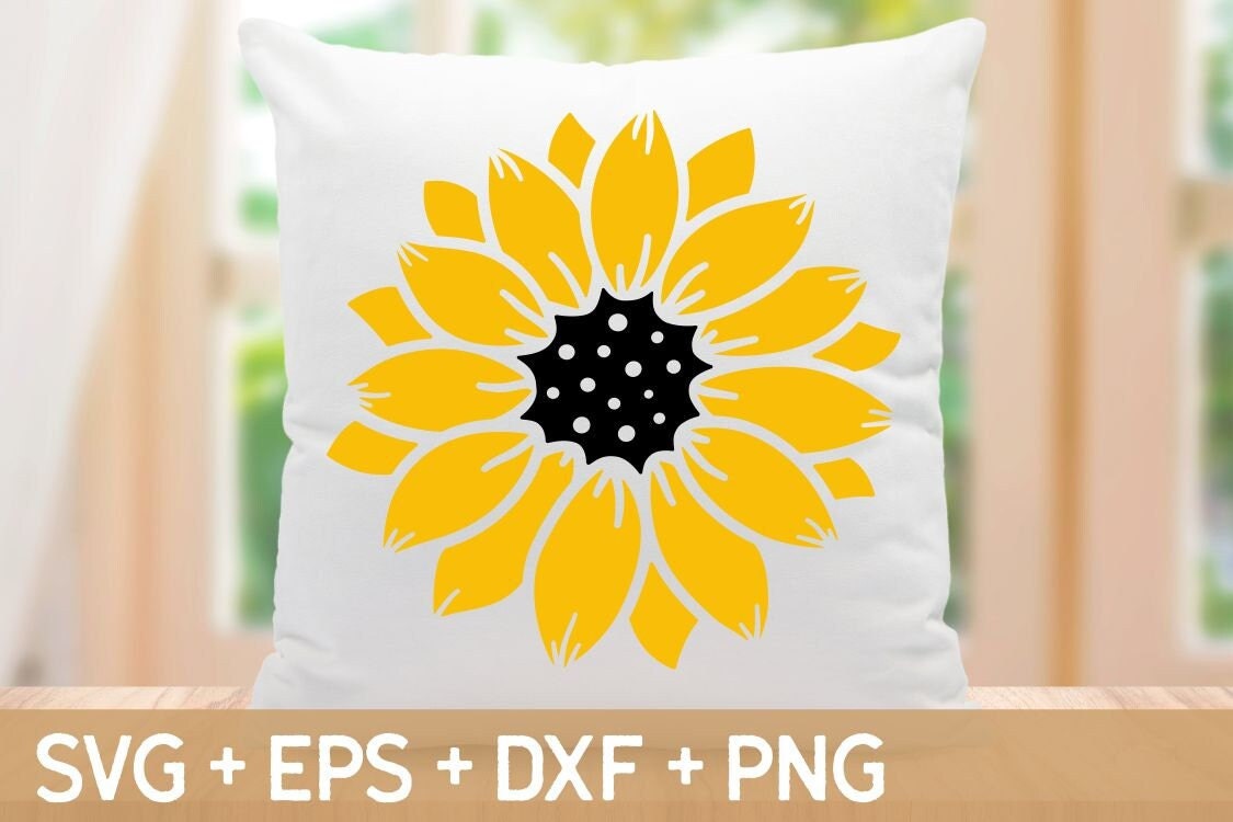 Sunflower SVG Yellow Sunflower Svg Flower Svg Summer Vibe - Etsy