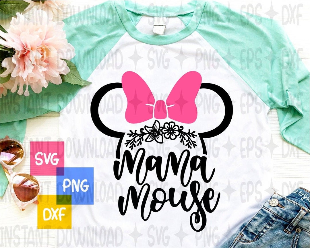 Mama Mouse Svg Minnie Mouse SVG Instant Download Minnie - Etsy
