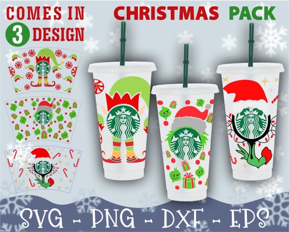 Drawing & Illustration Christmas Elf svg Elf Starbucks svg Full Wrap ...