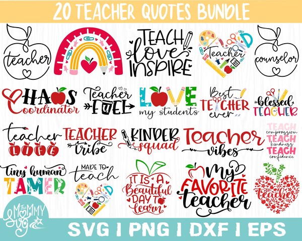 Retro Teacher PNG Bundle, Teacher Png, School Png, Teacher Appreciation ...
