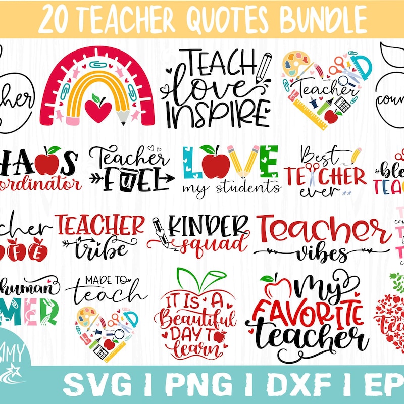 Teacher Appreciation Svg - Etsy