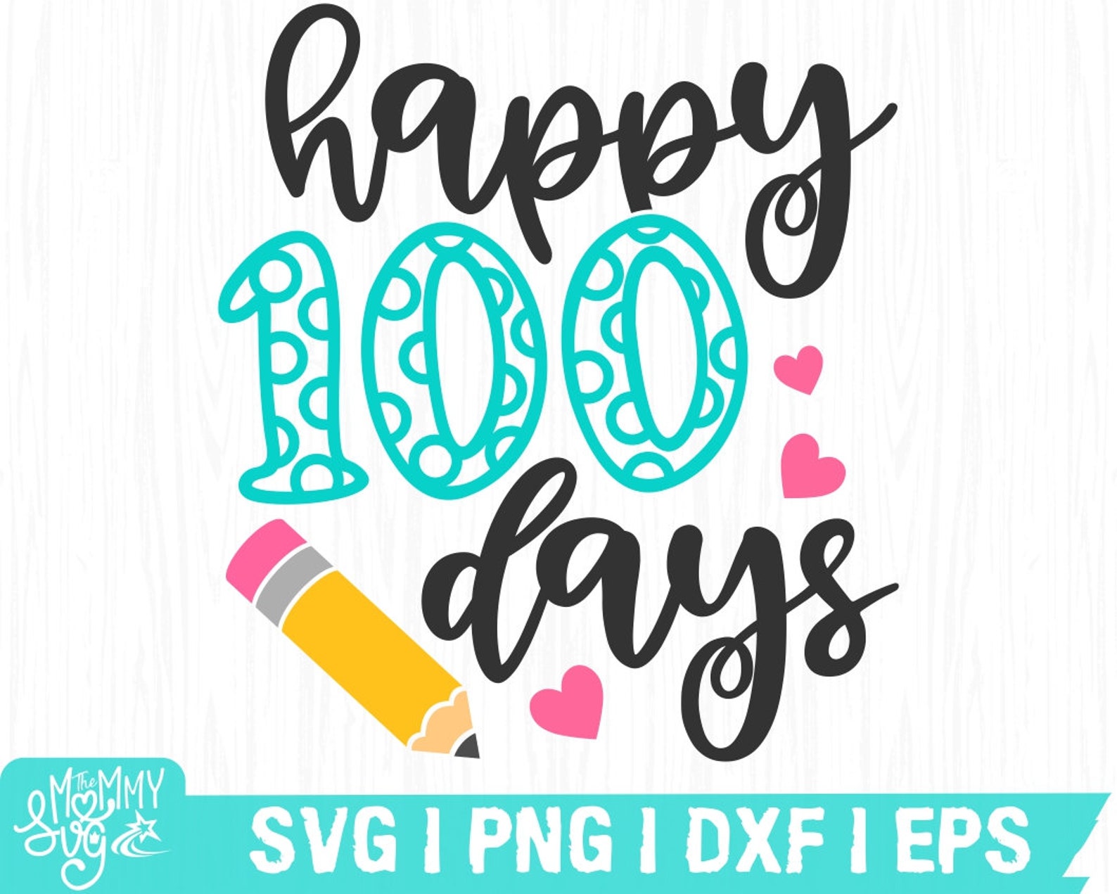 School Svg Bundle, Back to School Svg,100 Days of School Svg, Happy 100 ...