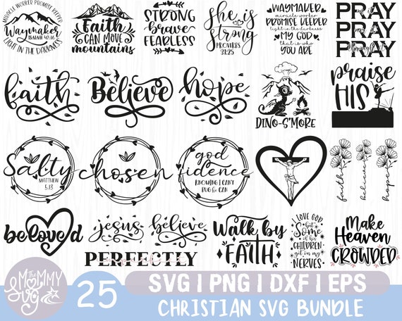 Christian Bundle Svg Scripture Svg Bundle Bible Verse - Etsy