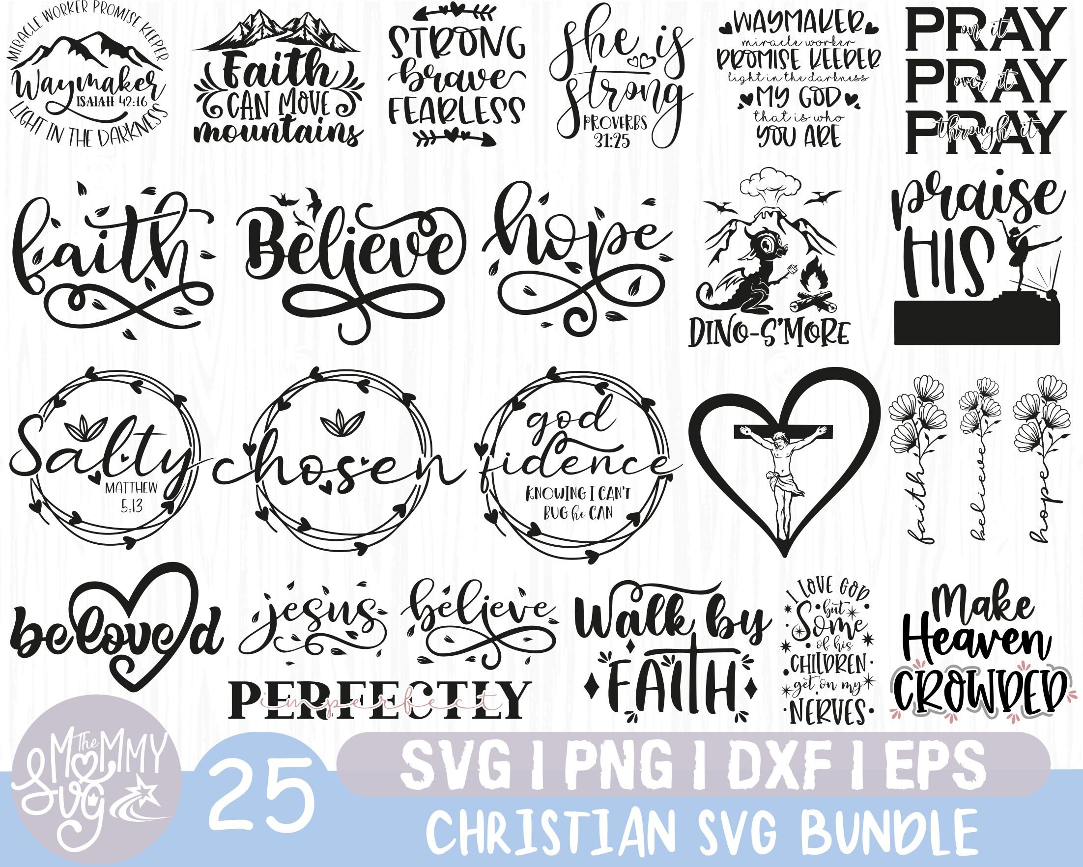 Christian Bundle Svg Scripture Svg Bundle Bible Verse - Etsy