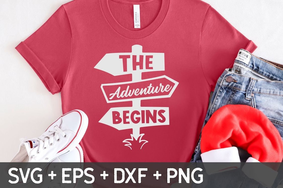 The Adventure Begins Svg, Hiking Svg, Hiking Cut File, Mountain Svg ...