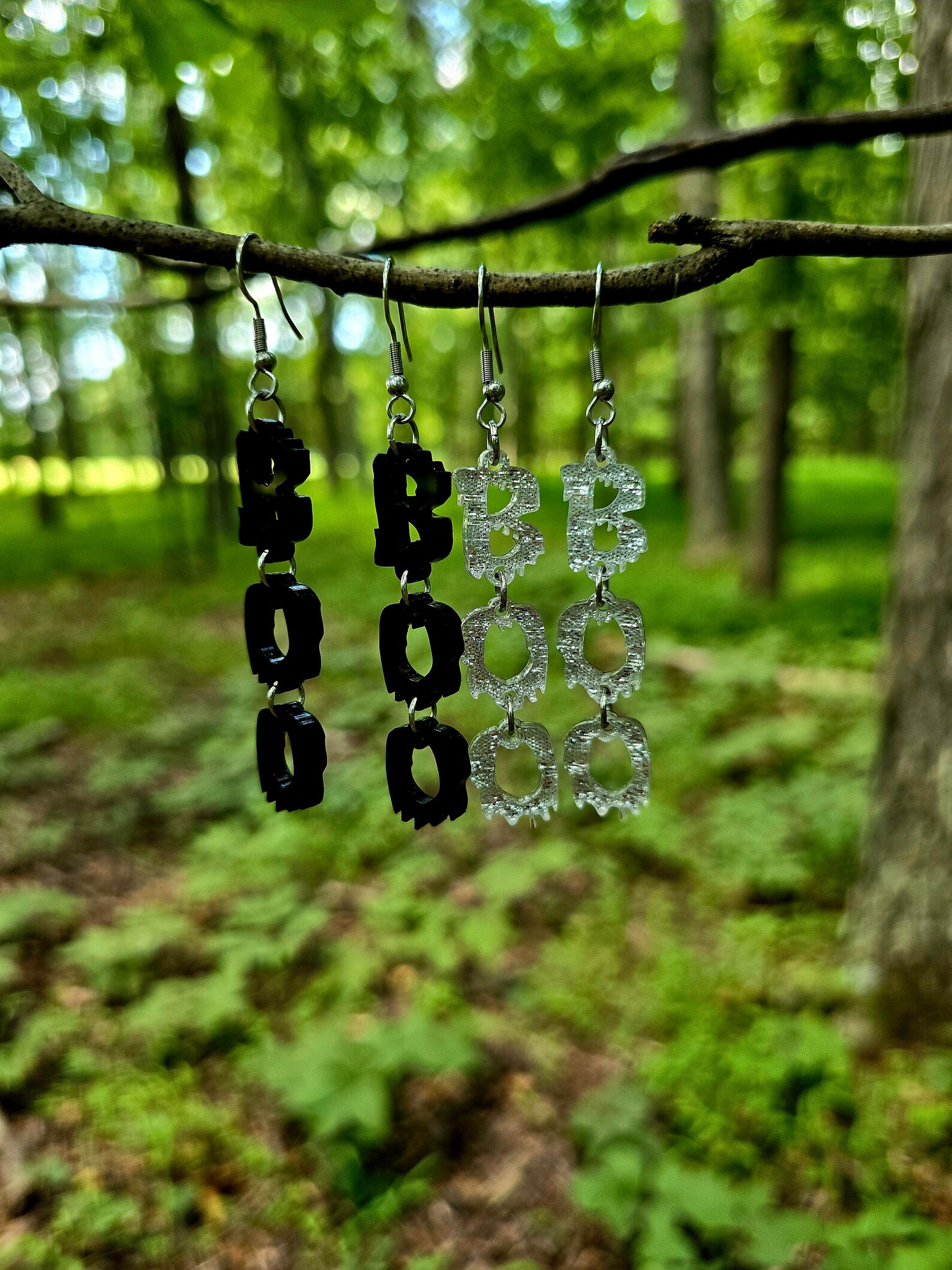 Boo Earrings, Halloween Earrings, Acrylic Earrings, Halloween ...