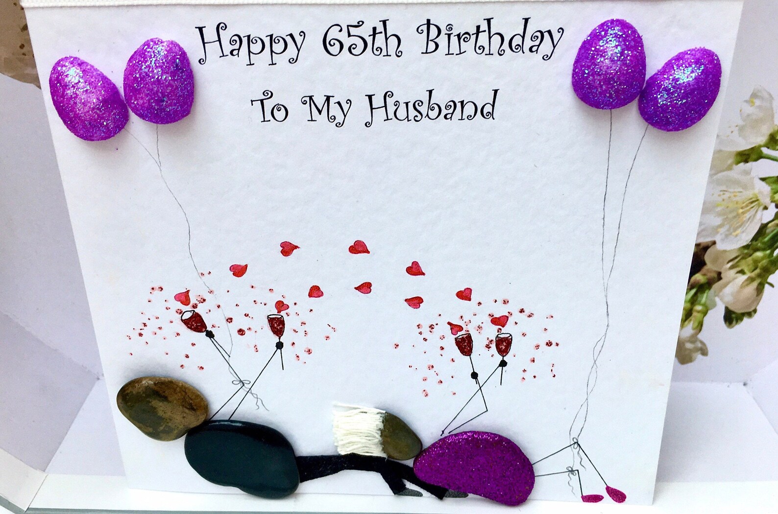 Happy 65th Birthday Card Husband Personalised Handcrafted Etsy Happy 65th Birthday Card Husband Personalised Handcrafted Etsy