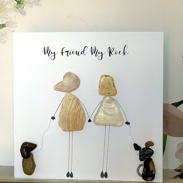 Best Friend Pebble Art - Etsy UK