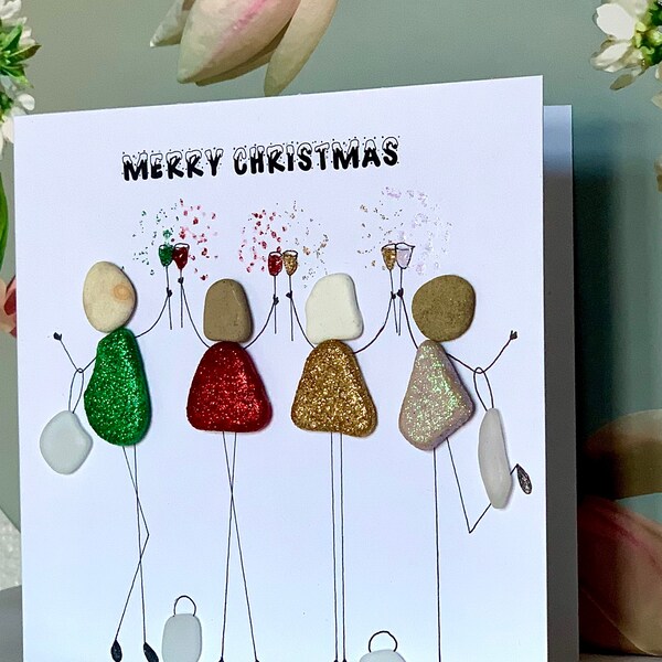 Christmas Pebble Art - Etsy UK