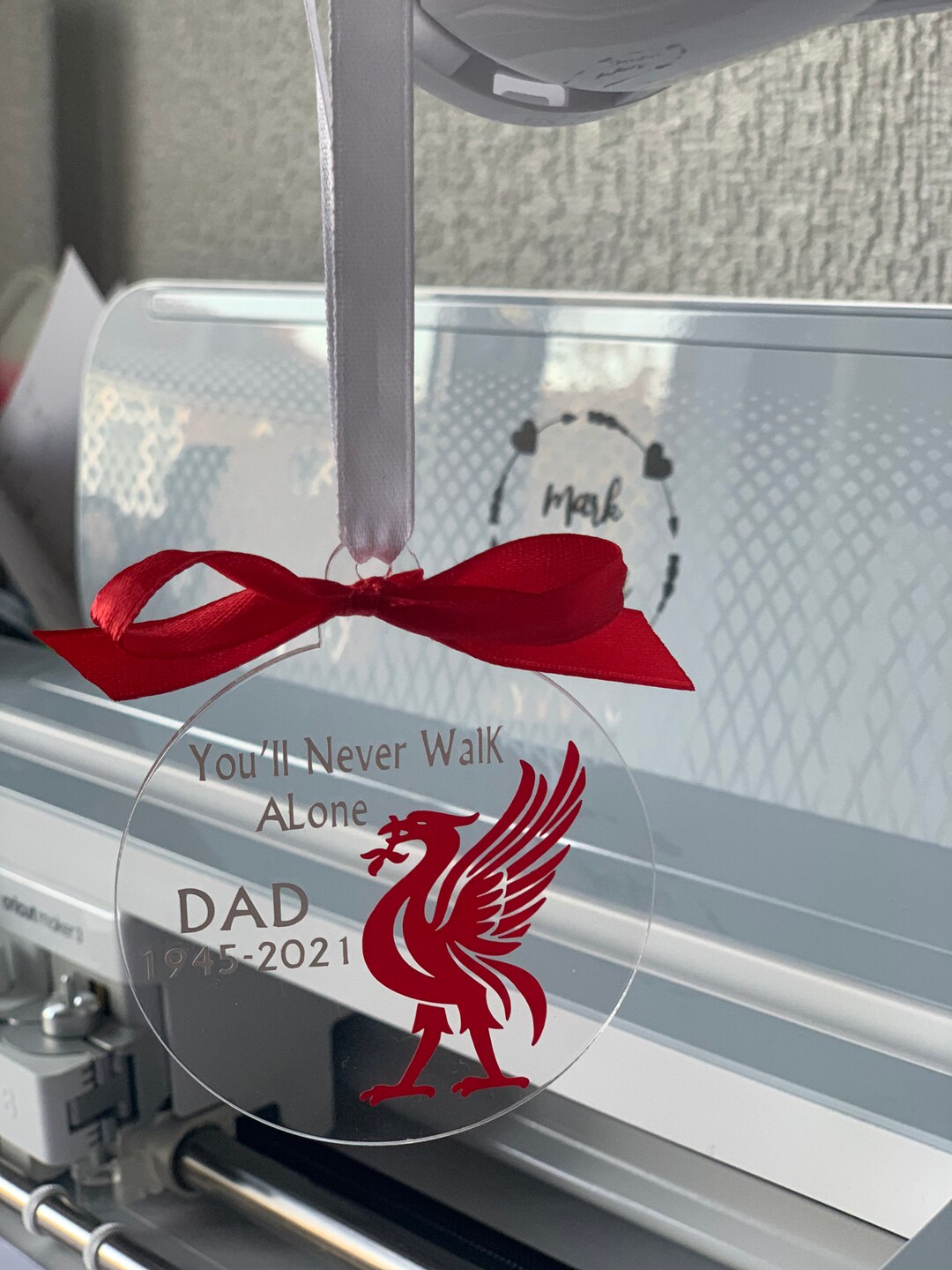 Christmas Memorial Flat Bauble Comes With Handcrafted - Etsy