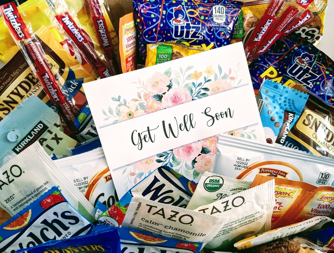 Get Well Soon 50 Snacks Care Package / Feel Better Package / Snack Box ...