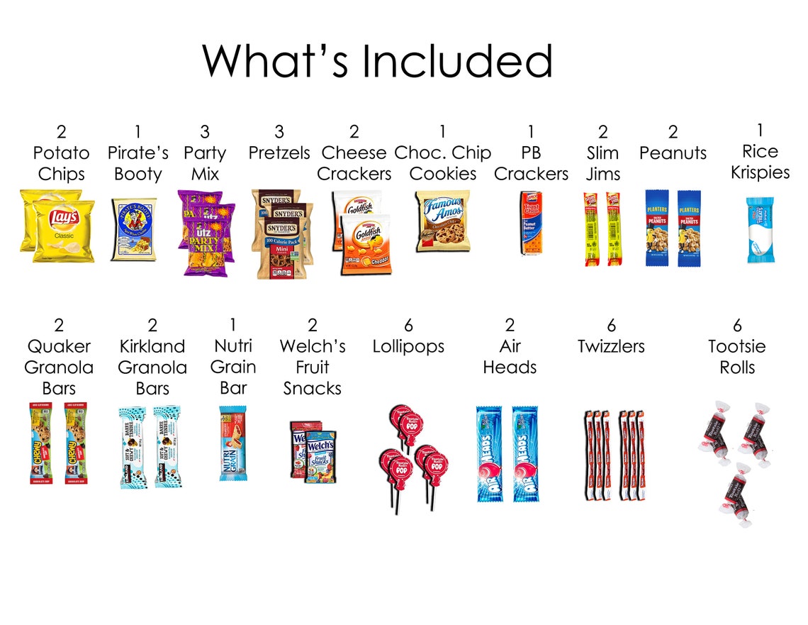 45 Piece Snack Gift Box / Employee Appreciation Gift Basket / - Etsy