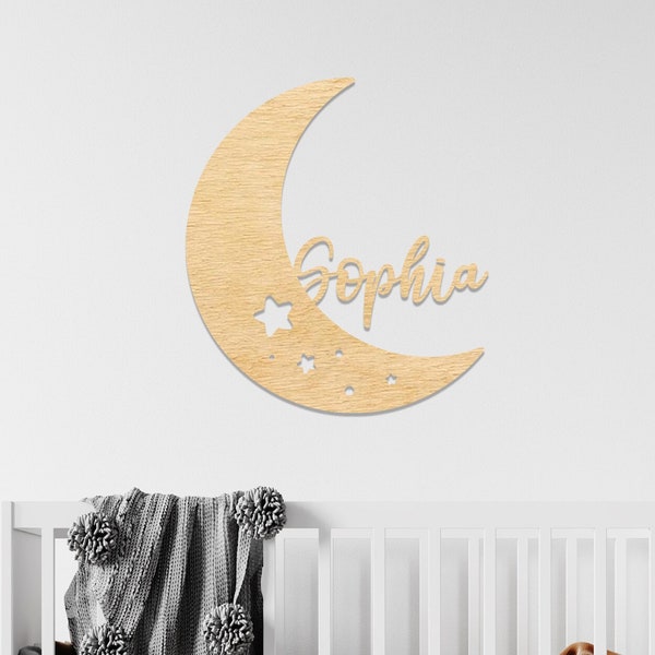 Moon Name Sign - Etsy