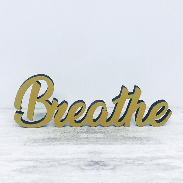 Breathe Signs - Etsy