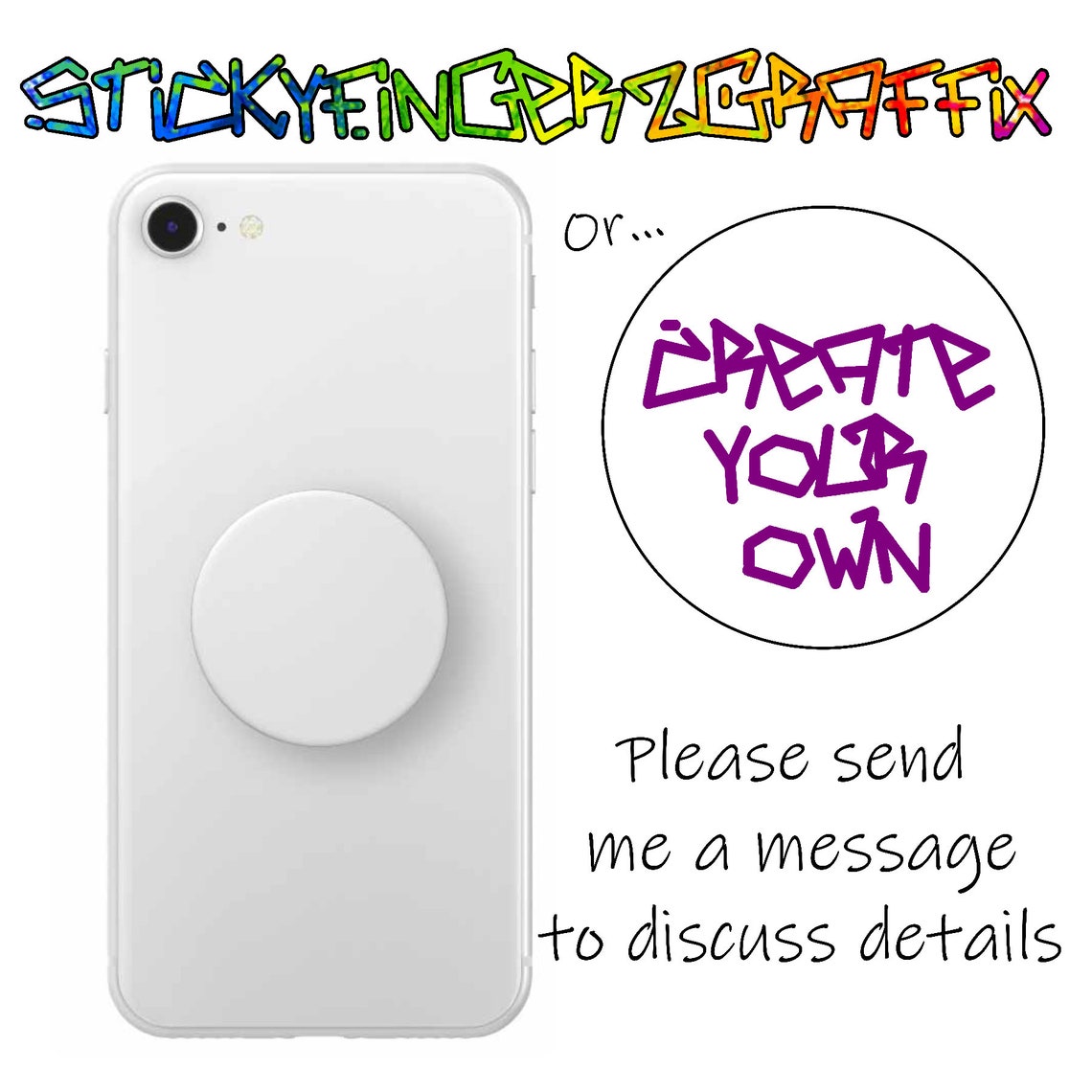 Pop socket decals custom pop socket decal create your own | Etsy