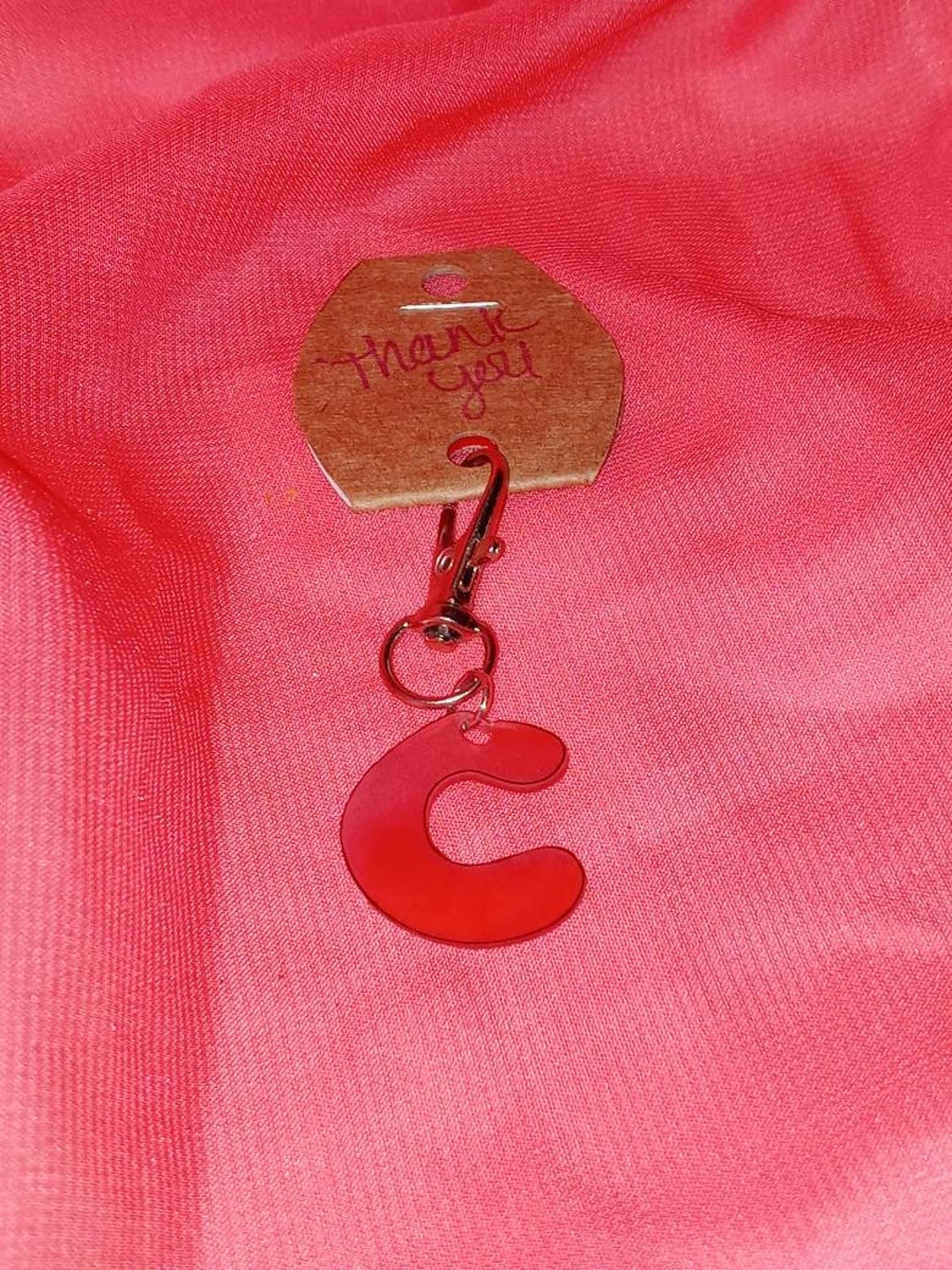 Letter C Keychain - Etsy