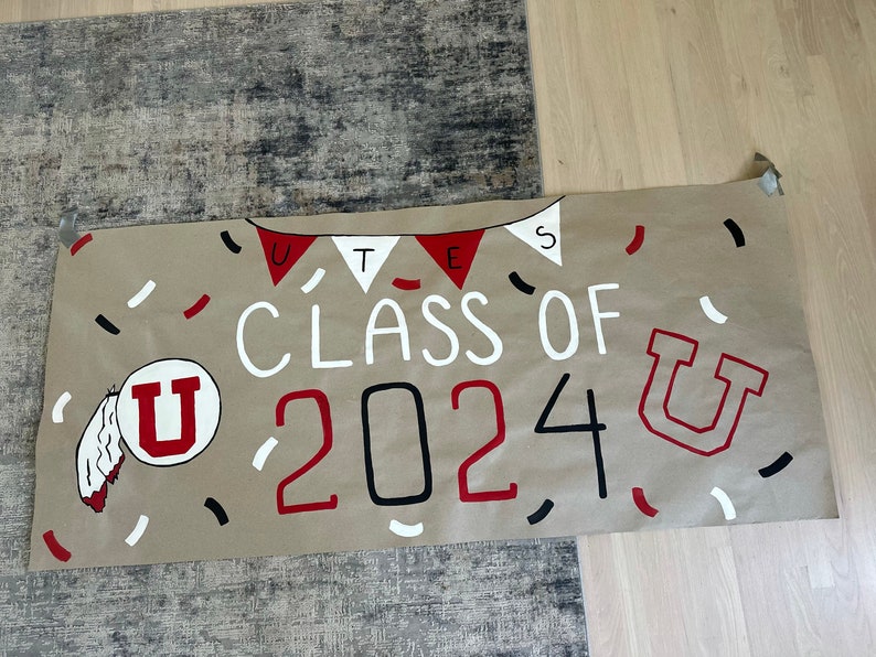 Hand Painted Banner (graduation, Baby Shower, Wedding Shower, Parties ...