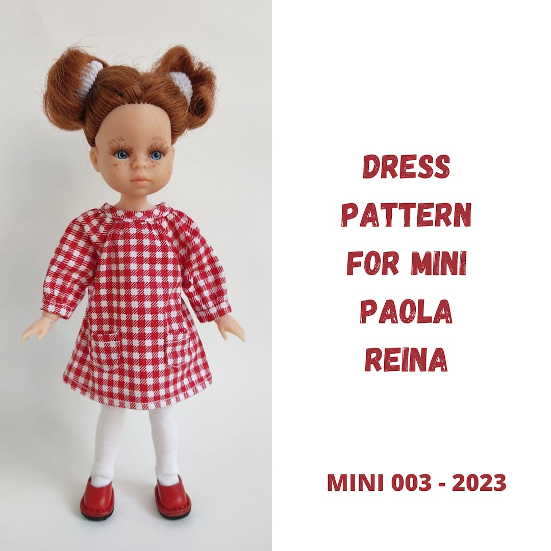 Dress Pattern for Mini Paola Reina Dolls 21 Cm - Etsy