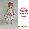 Dress Pattern for Ruby Red Fashion Friends Dolls. - Etsy