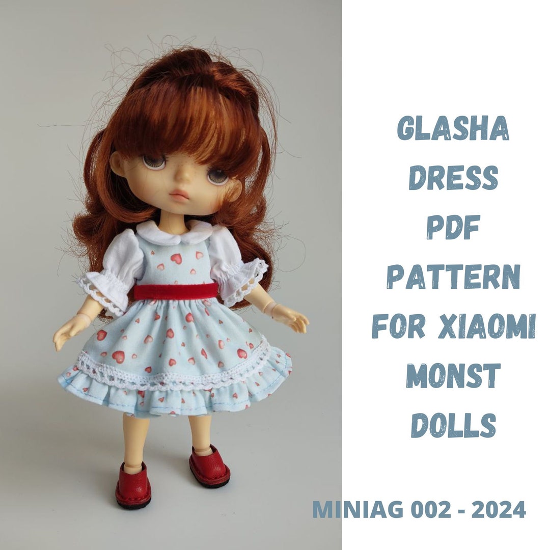 Glasha Dress Pattern for Mini Xiaomi Monst Dolls - Etsy