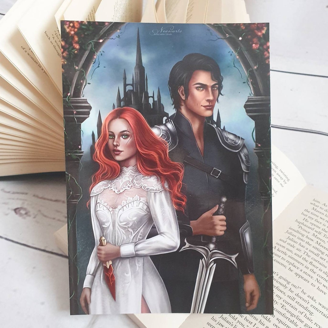 Poppy and Hawke 'from Blood and Ash' A5 Art Print - Etsy