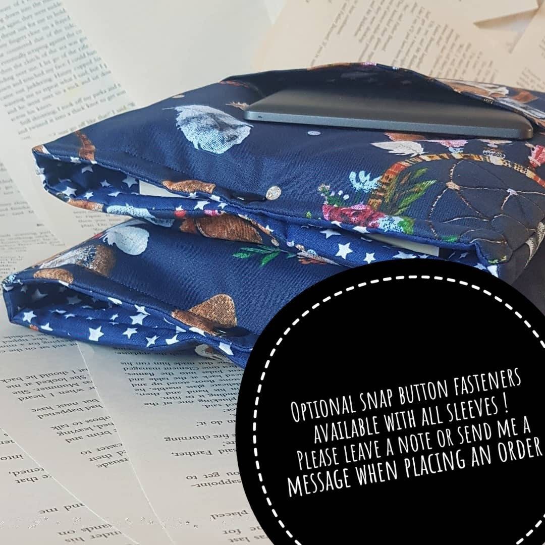 Book Sleeve with Pocket Book Jacket Kindle Sleeve | Etsy