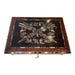 Antique Walnut Victorian Circa 1850 Ladies Mop Inlaid Lockable Writing ...