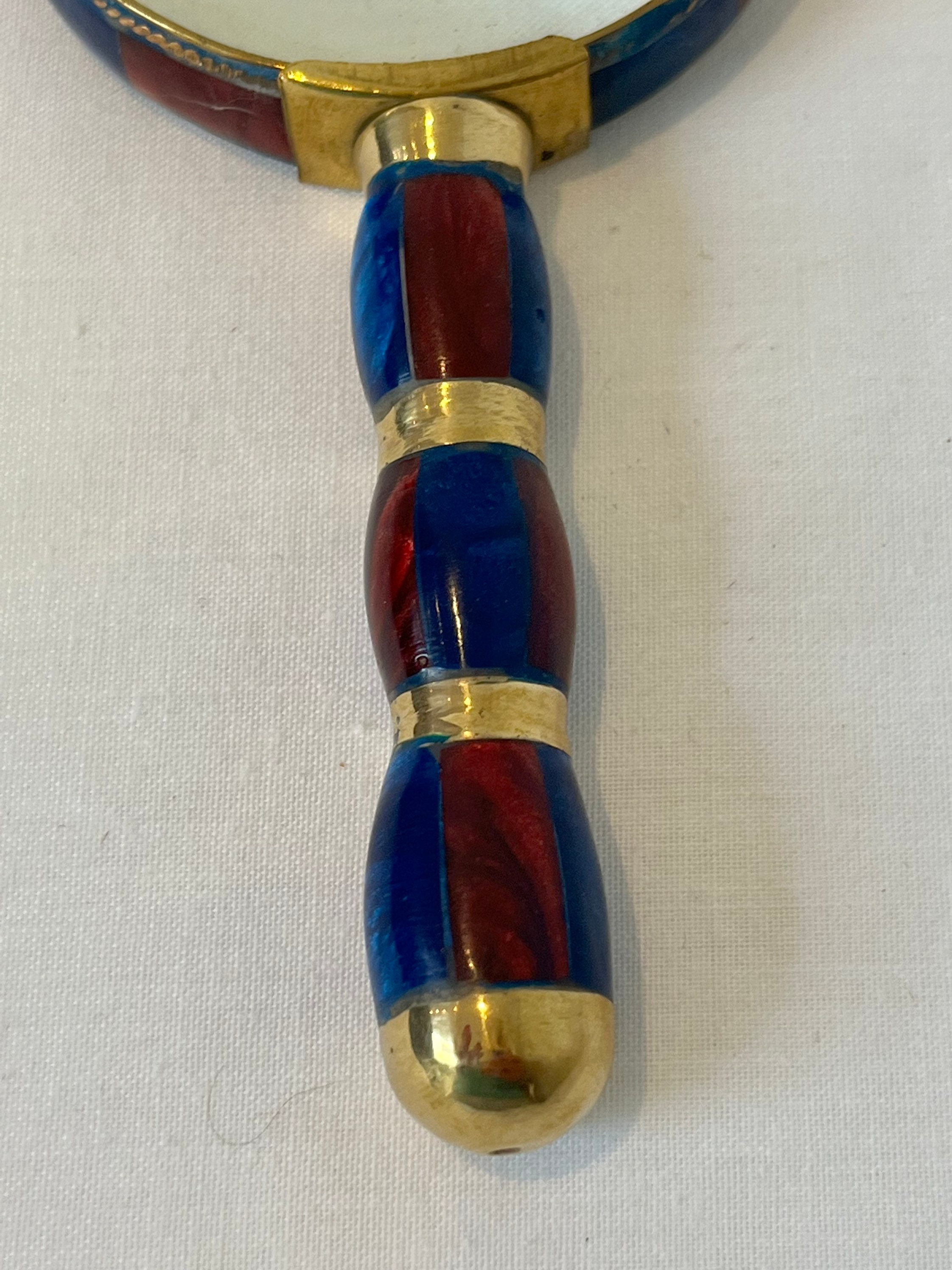 Pocket Size Vintage Style Strong Magnifying Glass With Blue - Etsy