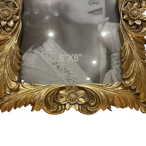 Stunning Extra Large Vintage Style Gold Gilt Portrait Picture Photo ...