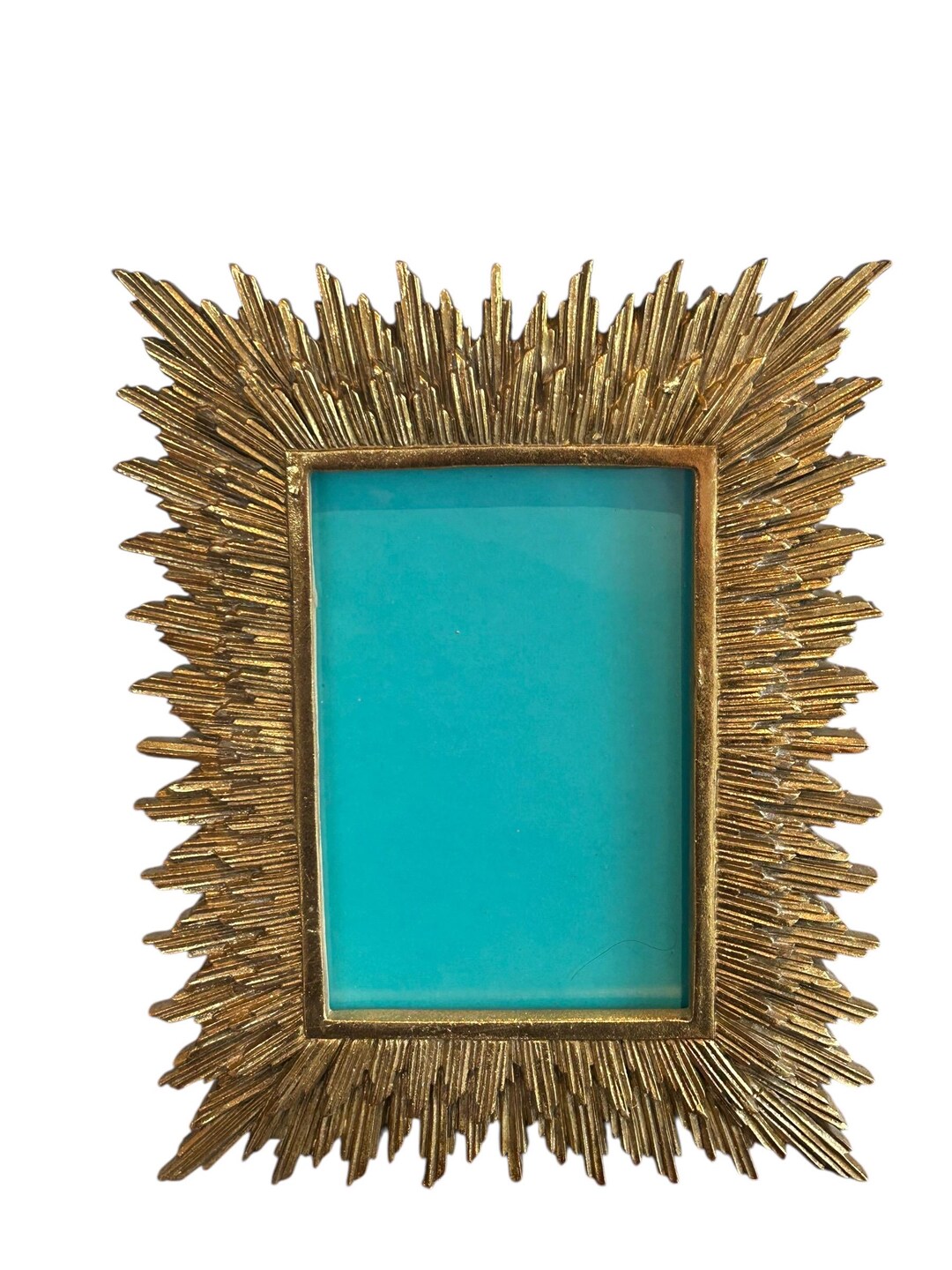 Art Deco Style Gold Sunburst Picture Frame Gold Photo Frame Photograph ...