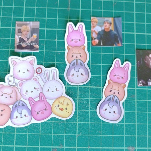 Skzoo Christmas Sticker Sheet Kpop Stray Kids Skz Cute Animals - Etsy