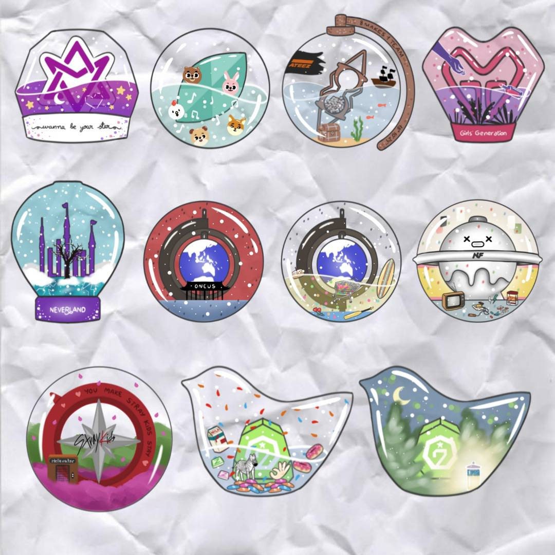 Kpop Lightsticks Fanart Stickers - Etsy