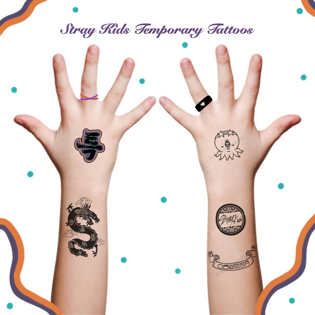 Stray Kids 5 Star S Class Temporary Tattoos Kpop Bang Chan Lee Know