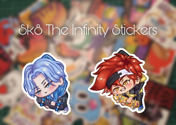 Sk8 the Infinity Chibi Fanart Stickers - Etsy