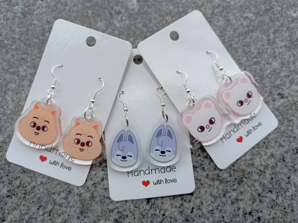 Stray Kids Skzoo Earrings PRE-ORDER Kpop - Etsy