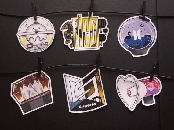 Kpop Lightsticks Fanart Stickers - Etsy