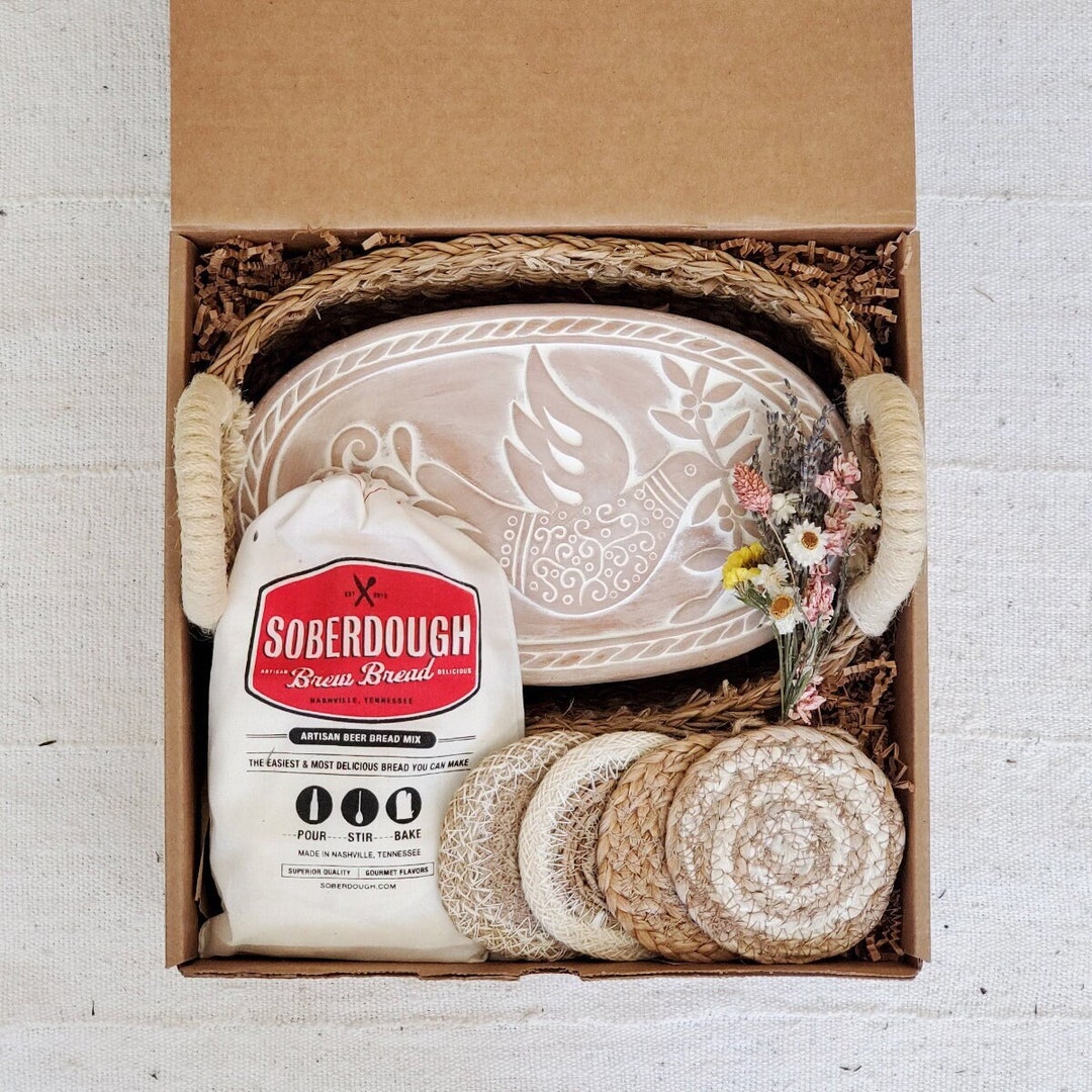 Housewarming Gift Box With Bread Warmer and Artisan Mix - Unique New ...