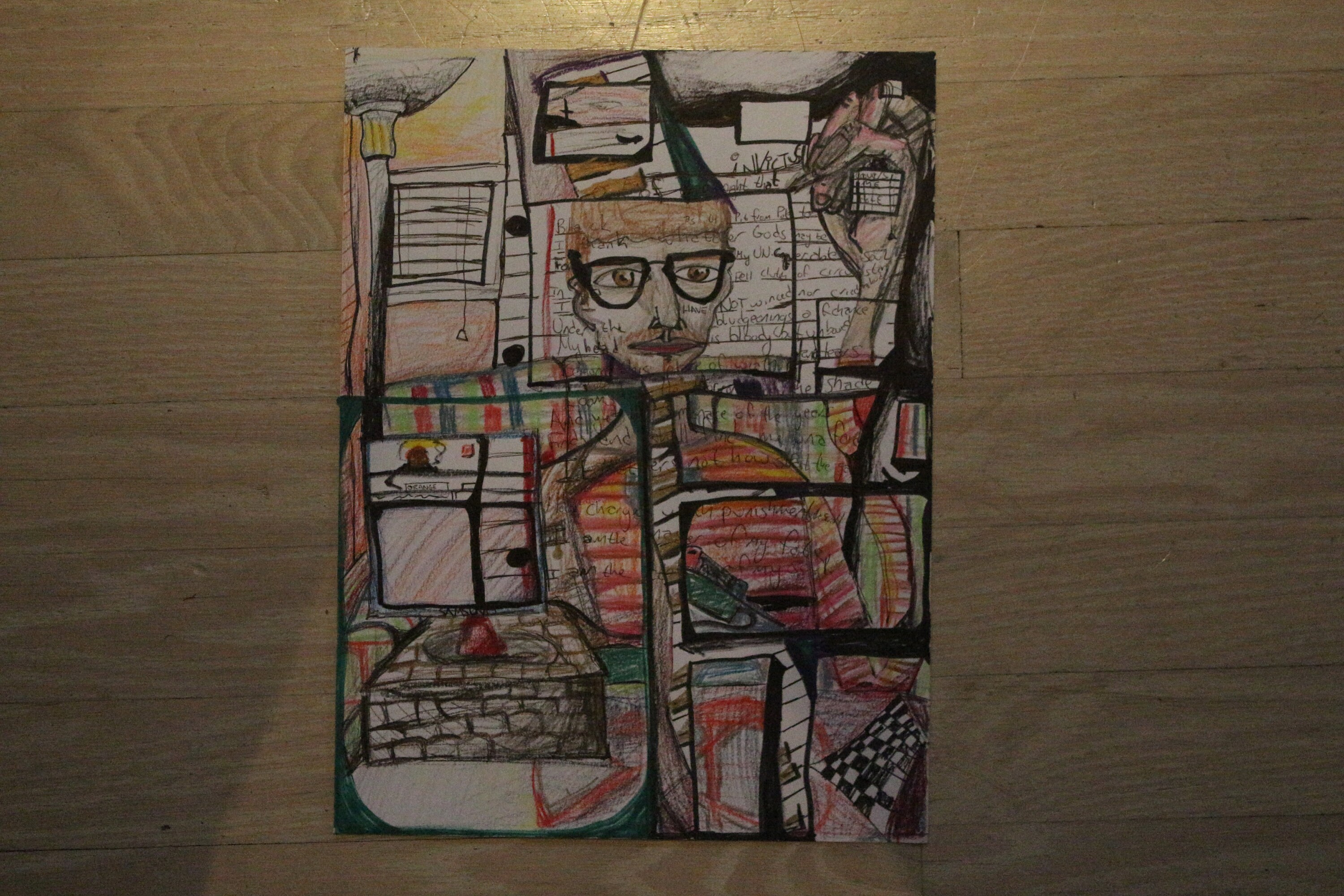 Invictus ... Colored Pencil, Watercolor, Acrylic, and Ink, on Paper ...