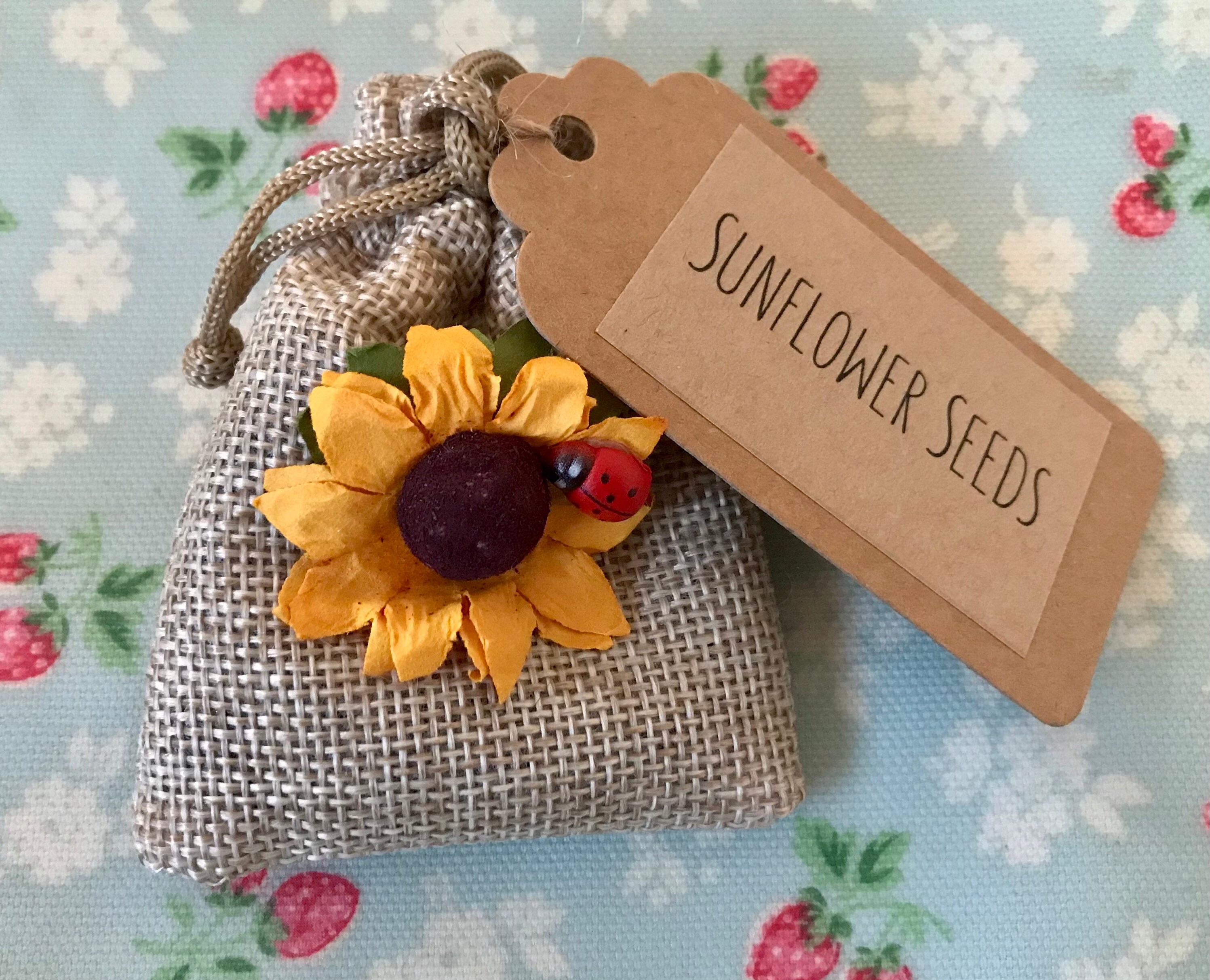 Handmade Mini Sunflower Seed Bags - Etsy