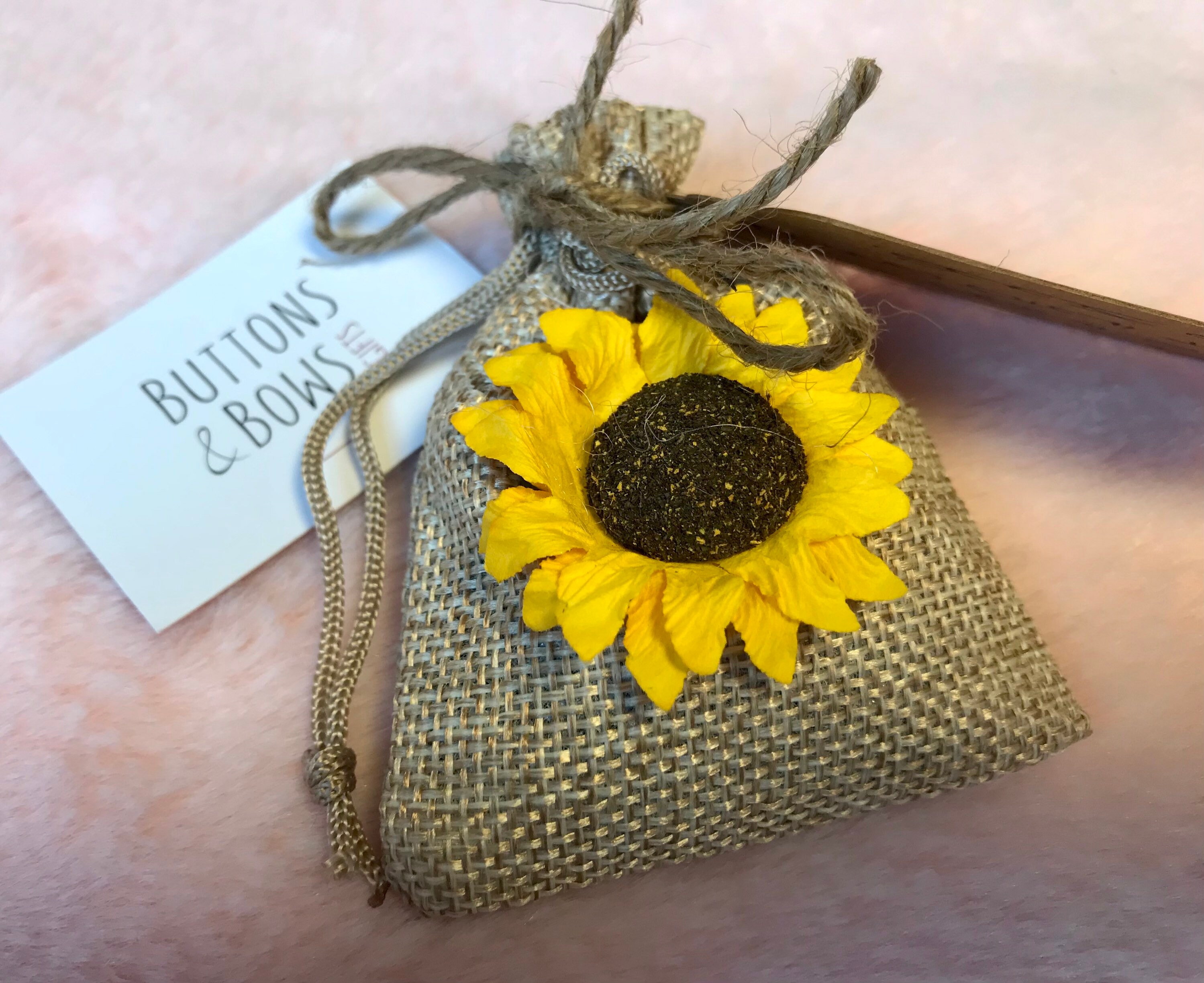 Handmade Mini Sunflower Seed Bags - Etsy
