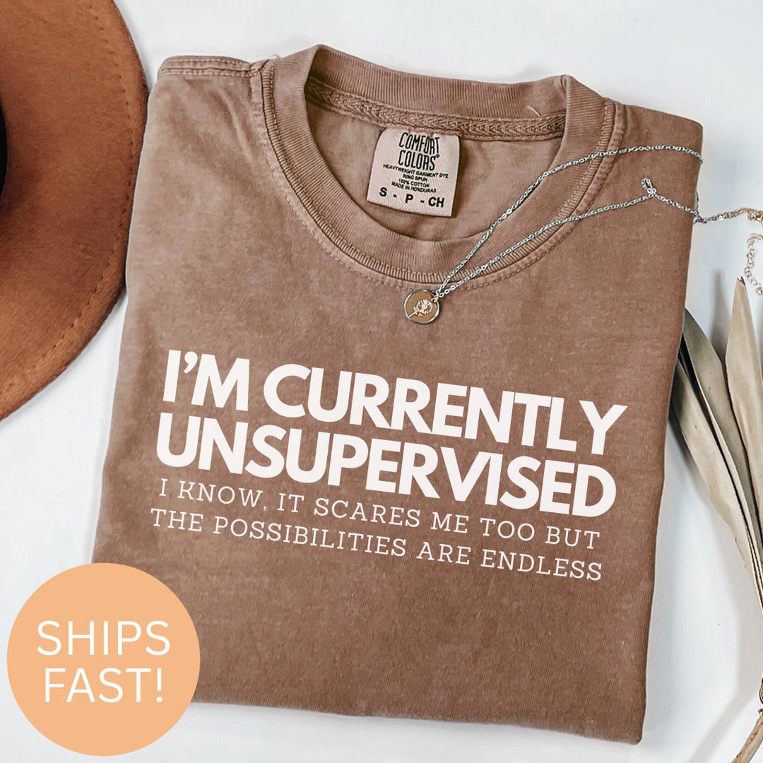 Unsupervised T-shirts, Sweatshirts, Funny Slogan, Sarcastic Humor ...